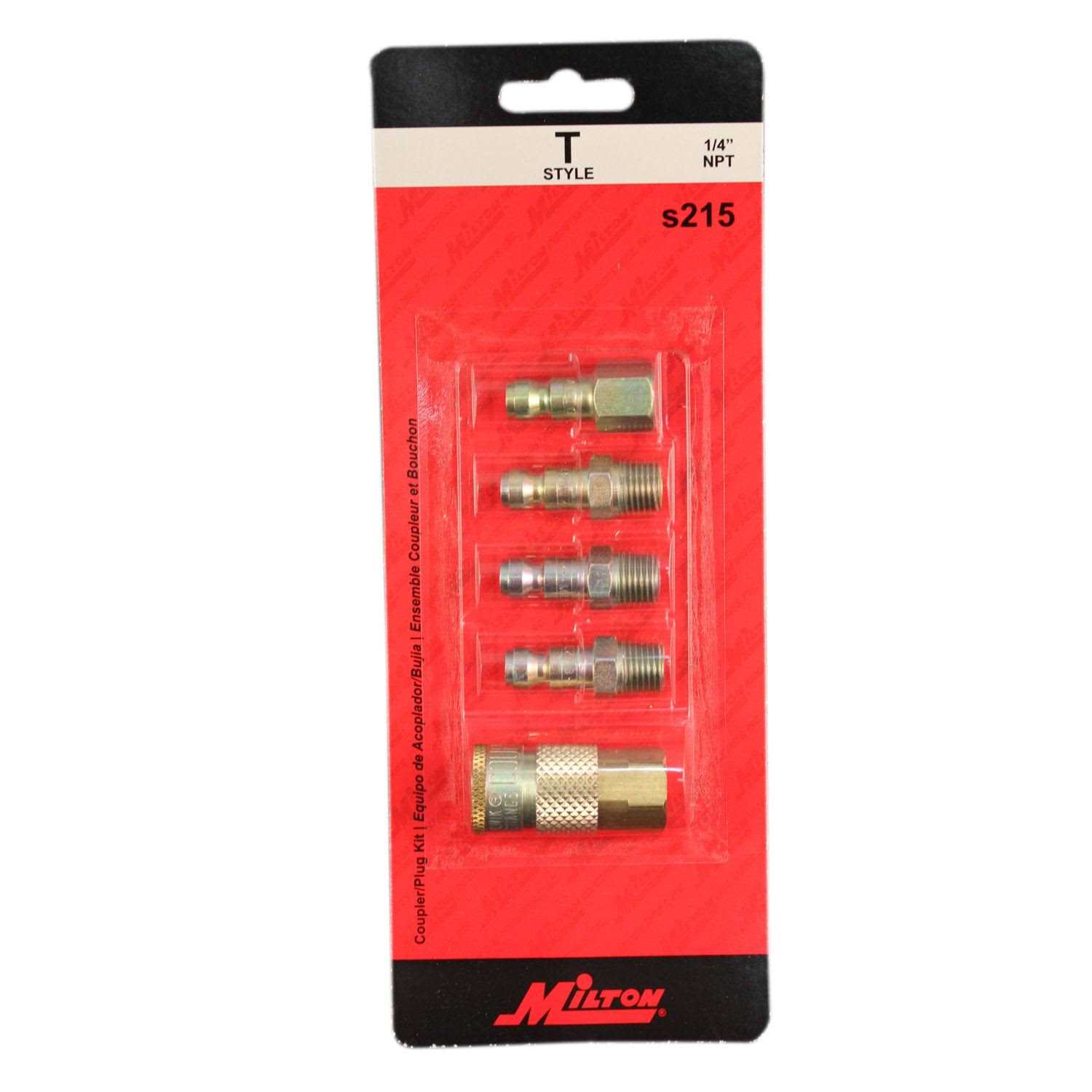 Milton S-215 5 Piece T-Style Coupler Kit - Hardware&Tools Online Store