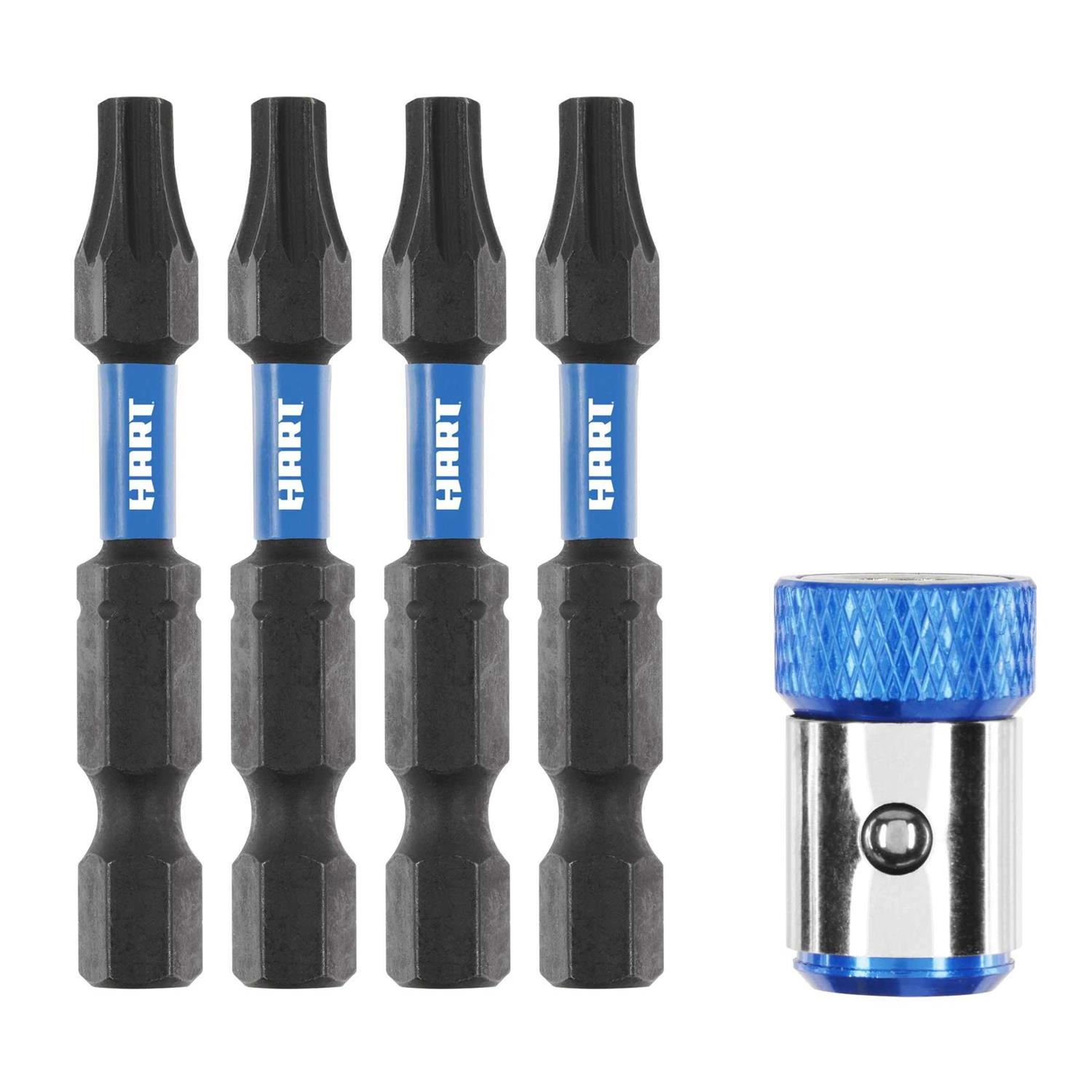 Hart 5-Piece Impact Drive Bit Set with Magnetic Sleeve - Hardware&Tools ...
