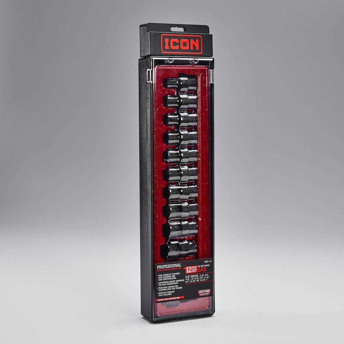 Icon 3/8 in. SAE Impact Swivel Socket Set - Hardware&Tools Online Store