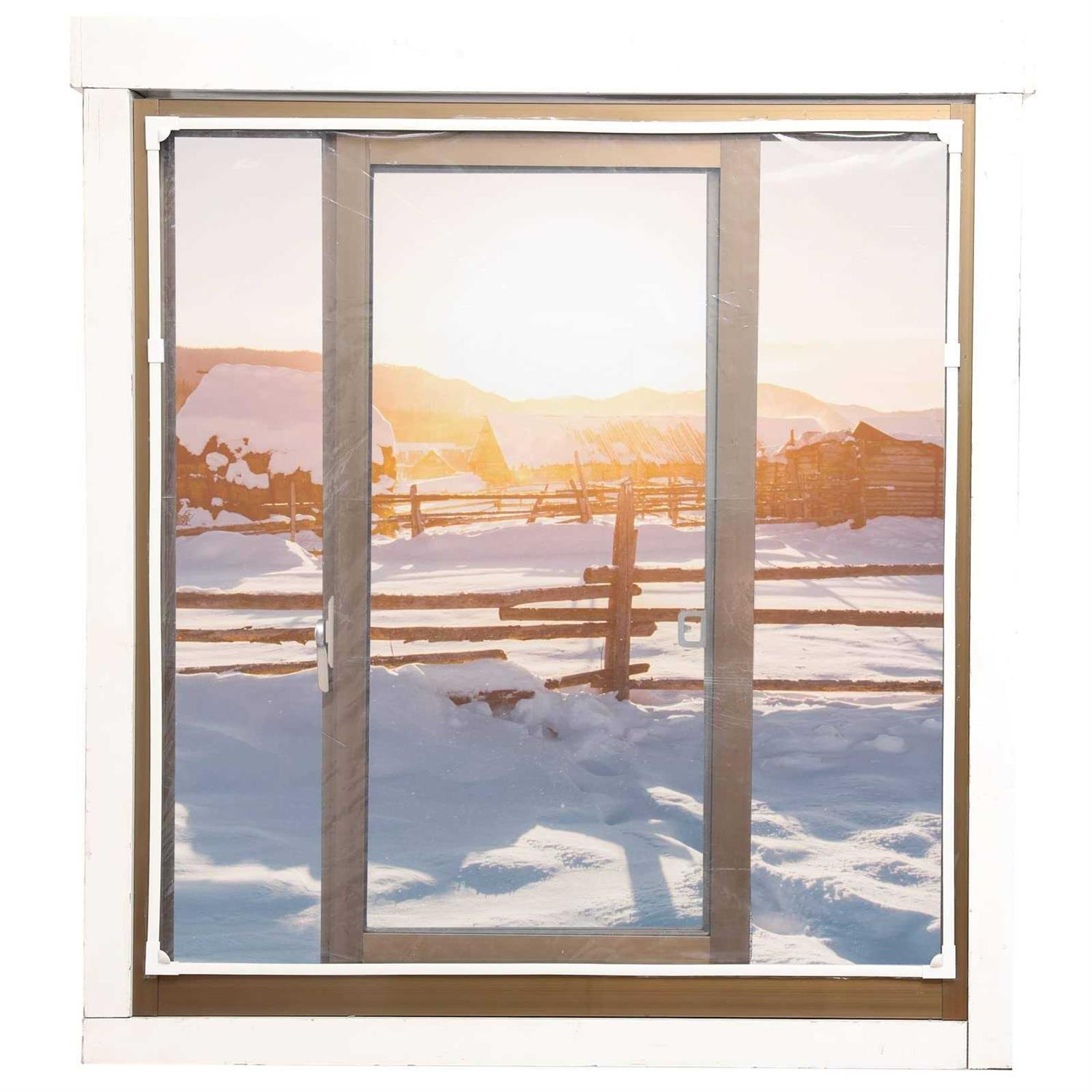 Magnetic Window Insulation kit Heavy Duty Film with Full Frame Magnetic ...