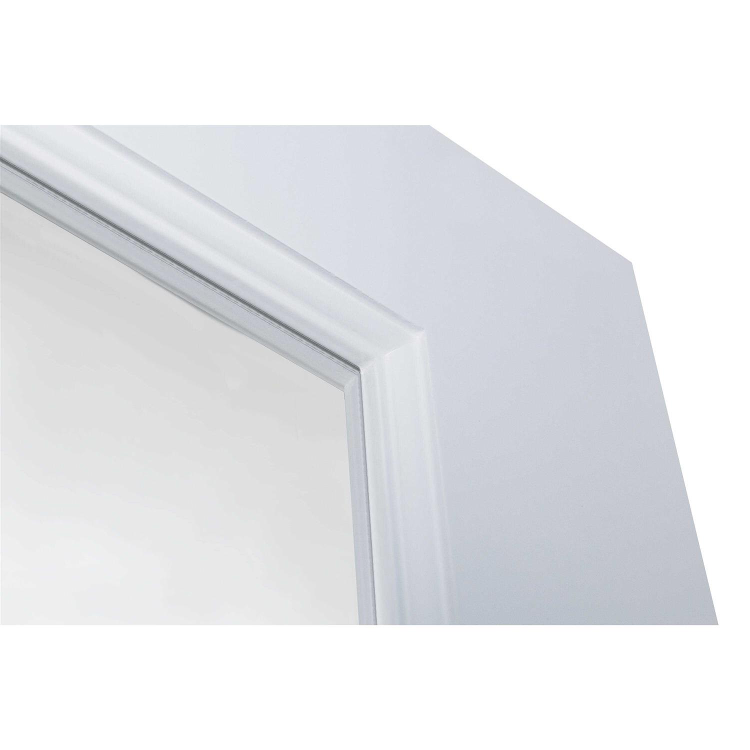 EightDoors 80 in. x 1-3/8 in. 1-Lite Solid Core Frosted Glass Shaker ...