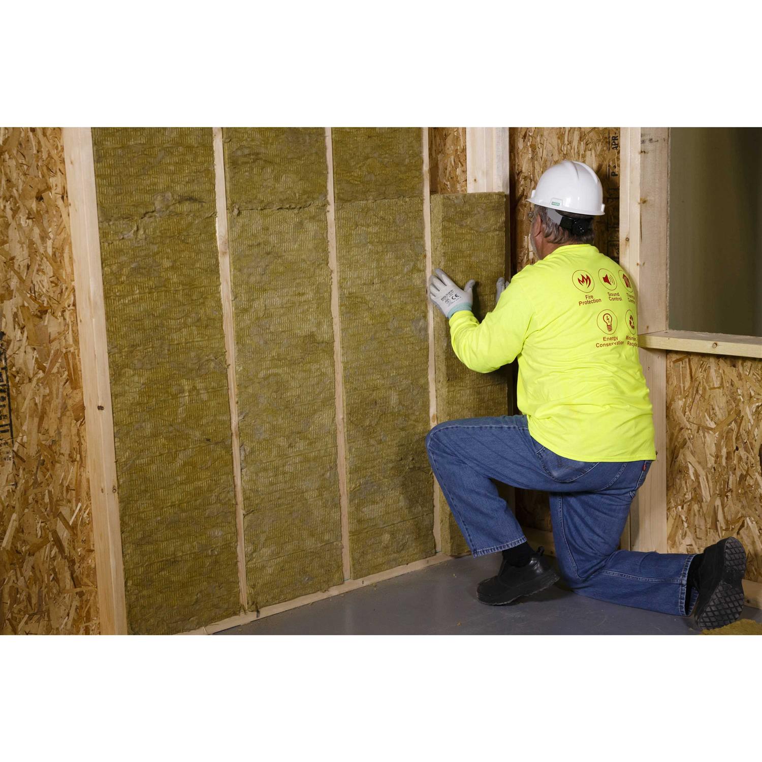 Owens Corning 15 in. x 47 in. R15 Thermafiber Fire and Sound Guard Plus ...