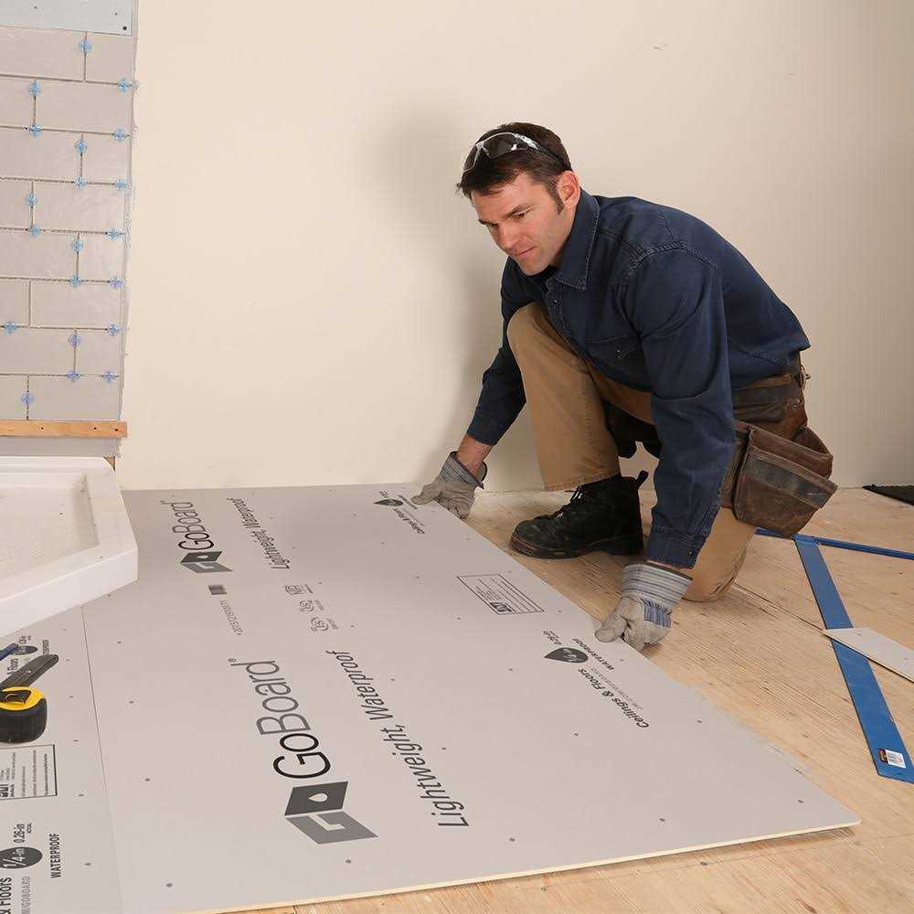 GoBoard 3-ft x 5-ft x 1/2-in Waterproof Polyisocyanurate Backer Board ...