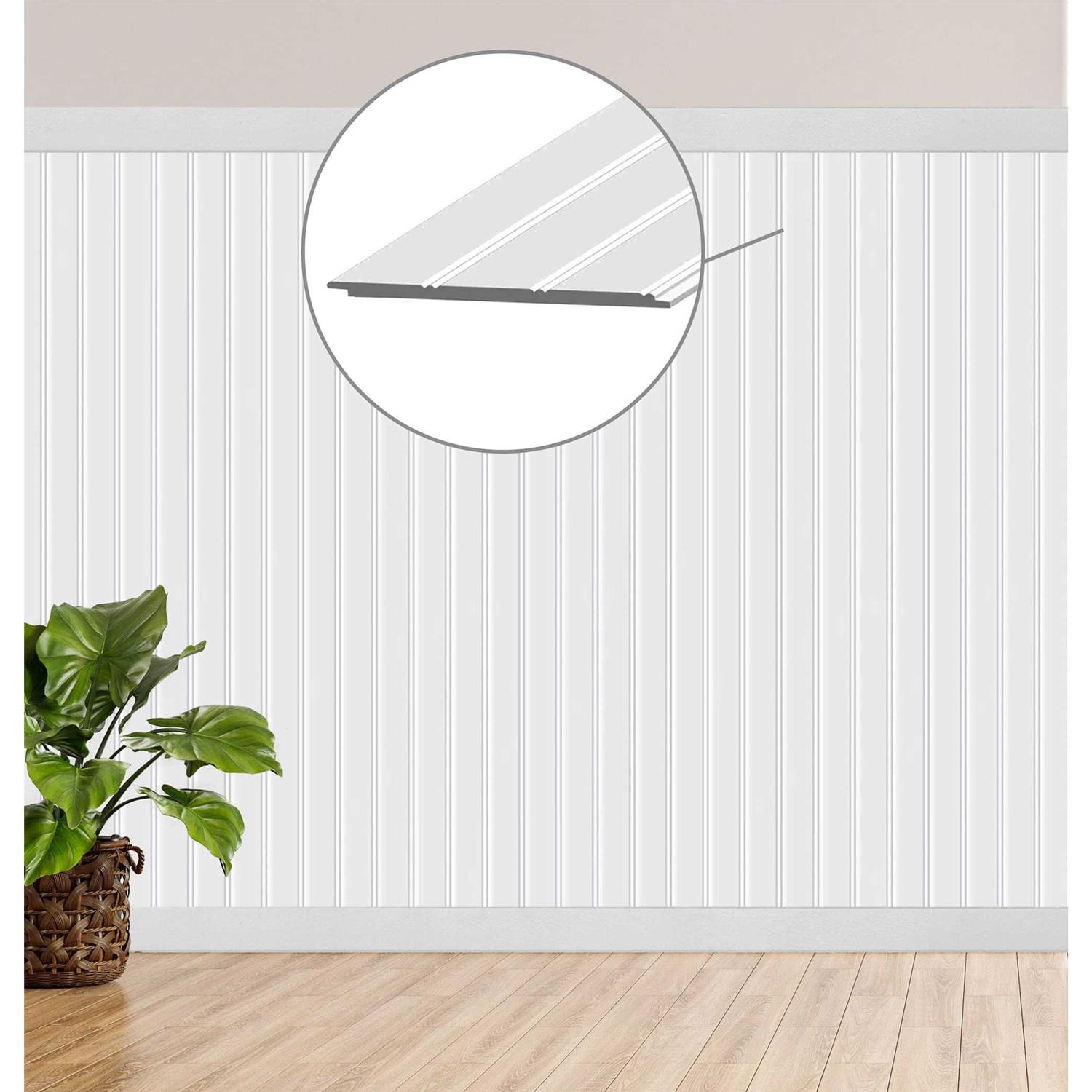 ECHON White PVC Shiplap Wall Plank Kit - Hardware&Tools Online Store