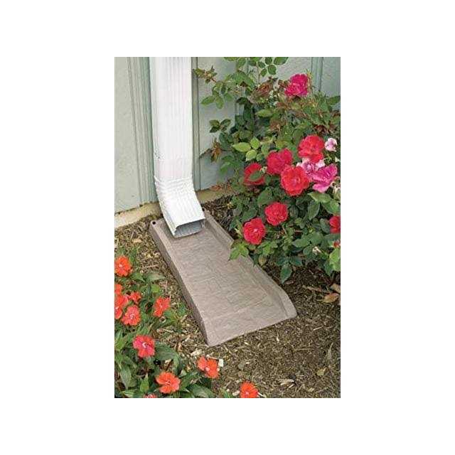Suncast SB24 Decorative Rain Gutter Downspout Splash Block - Hardware ...