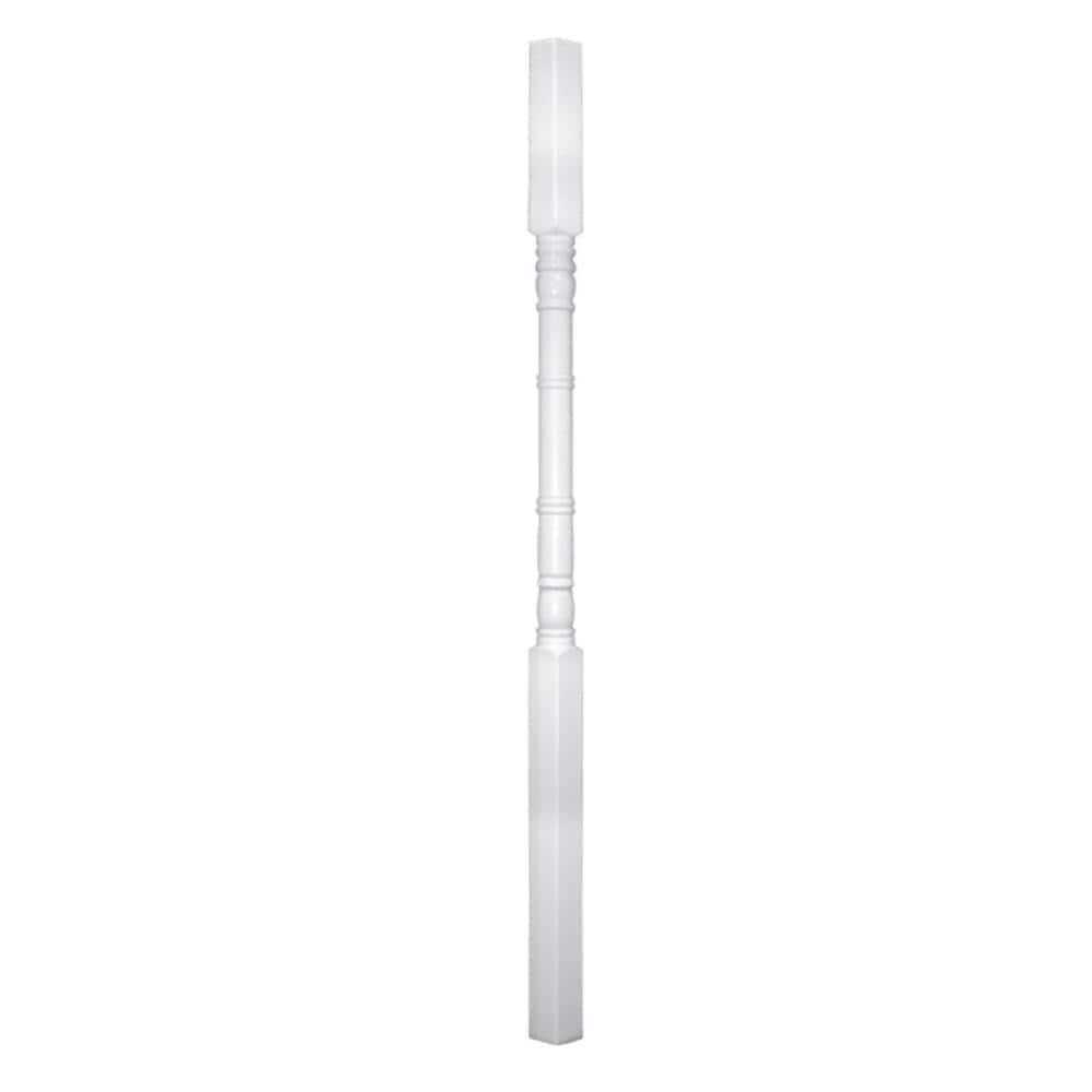 Fypon Durapoly 4.25-in x 8-ft Unfinished PVC Square Column in White ...
