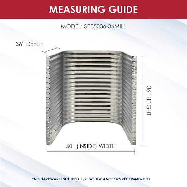 SHAPE PRODUCTS 36 in. D x H Galvanized Steel Egress Window Well ...