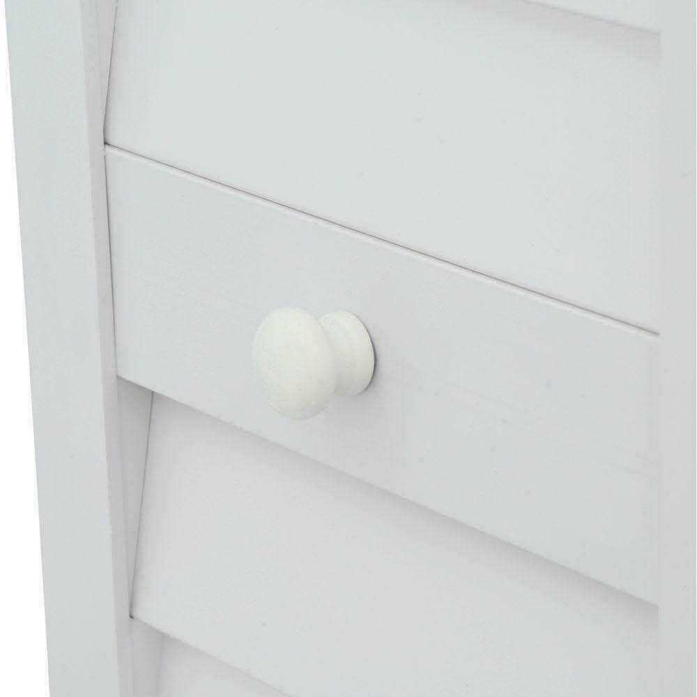 Home Fashion Technologies 32 in. x 80 in. 3 in. Louver/Louver White PVC ...