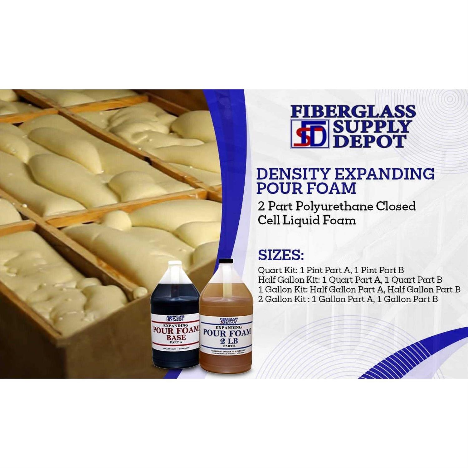 Fiberglass Supply Depot Inc. Density Expanding Pour Foam, 2 Part ...