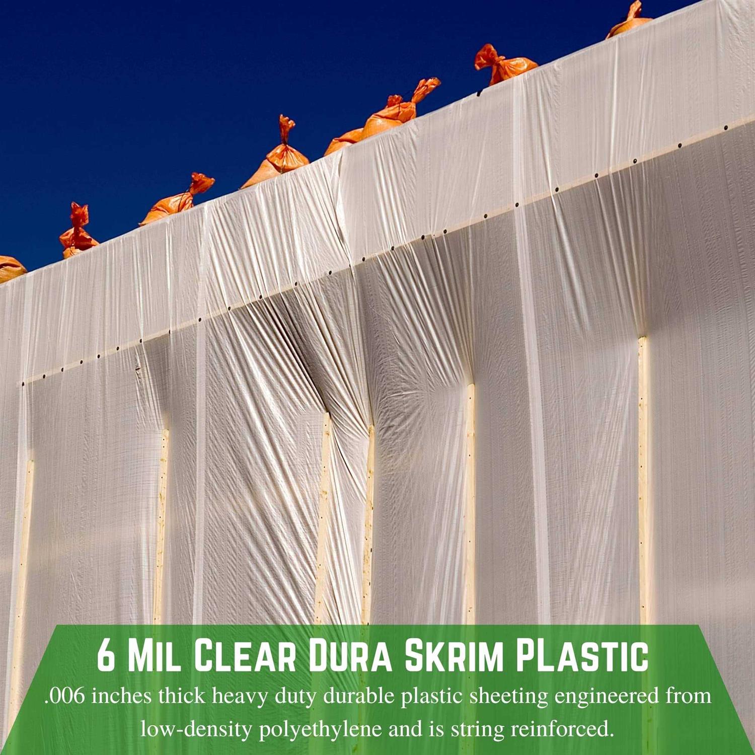 Farm Plastic Supply Dura Skrim String Reinforced Clear Plastic Sheeting ...