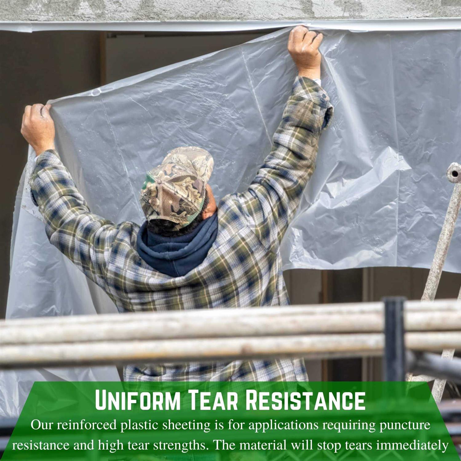 Farm Plastic Supply Dura Skrim String Reinforced Clear Plastic Sheeting ...