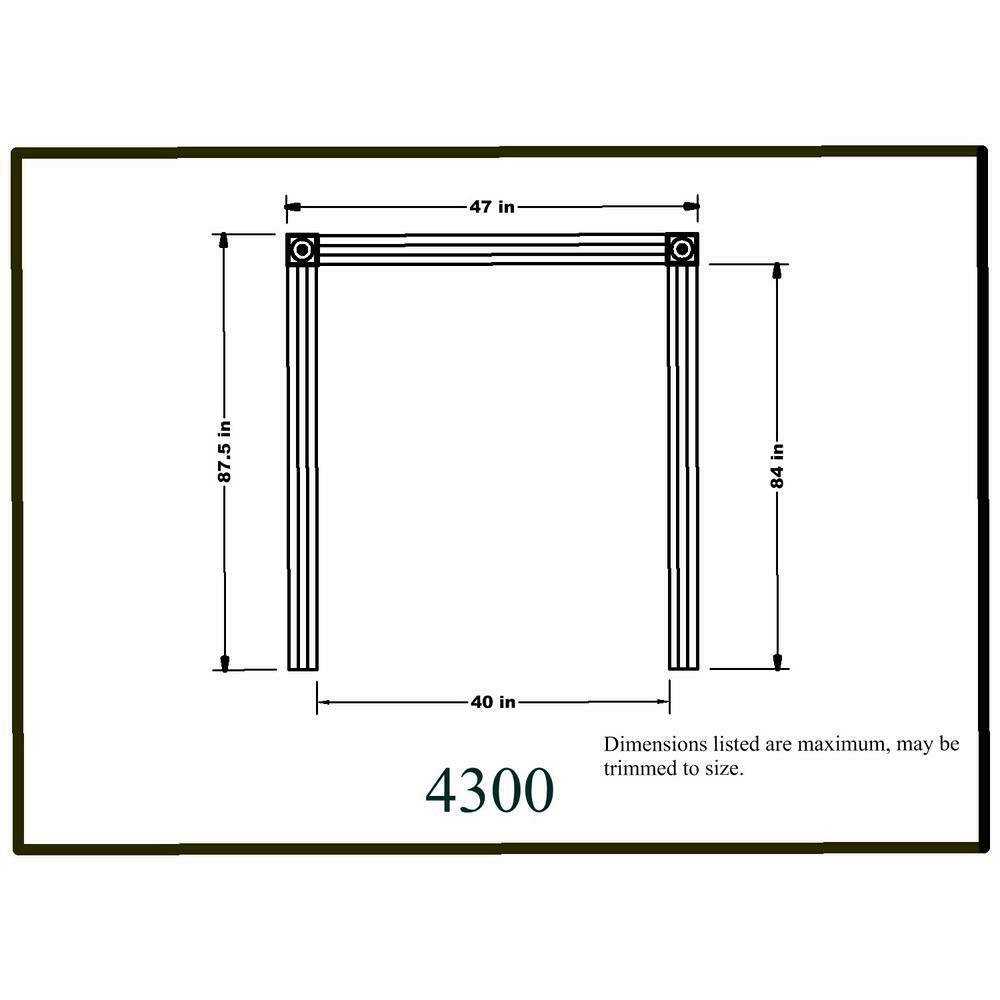 HOUSE OF FARA 3/4 in. x 8 ft. MDF Fluted Door Casing Moulding Set ...