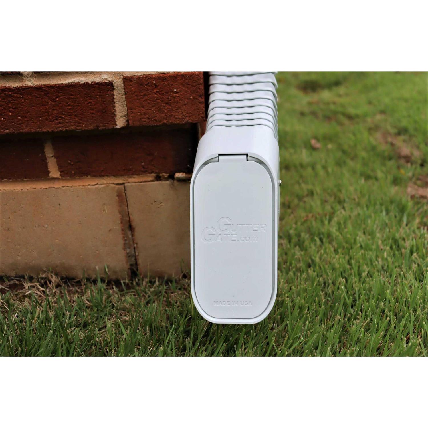 Guttergate 2 x 2 x 3 in. Plastic Rectangular Downspout Adapter ...