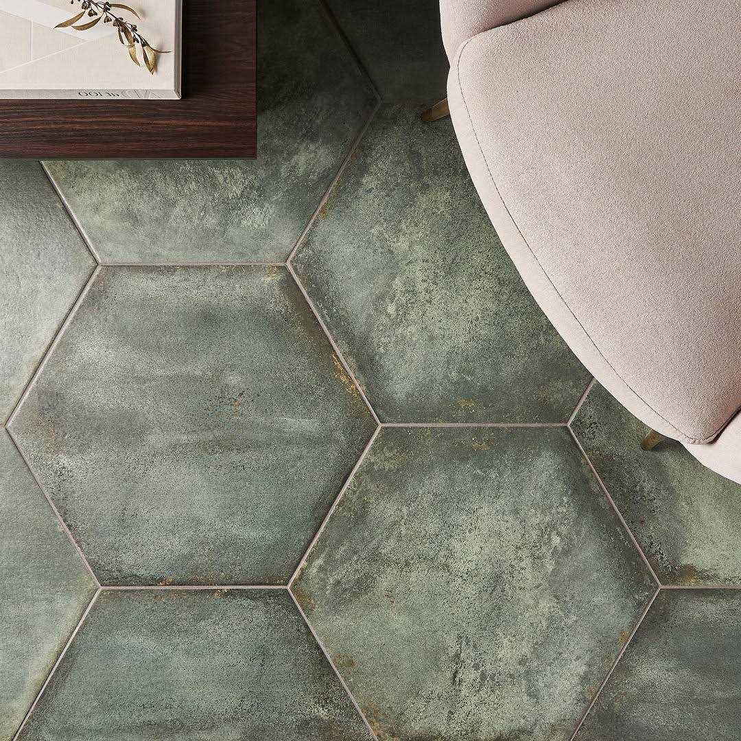 Angela Harris Fuller 20 Hex Porcelain Metallic Look Floor and Wall Tile ...