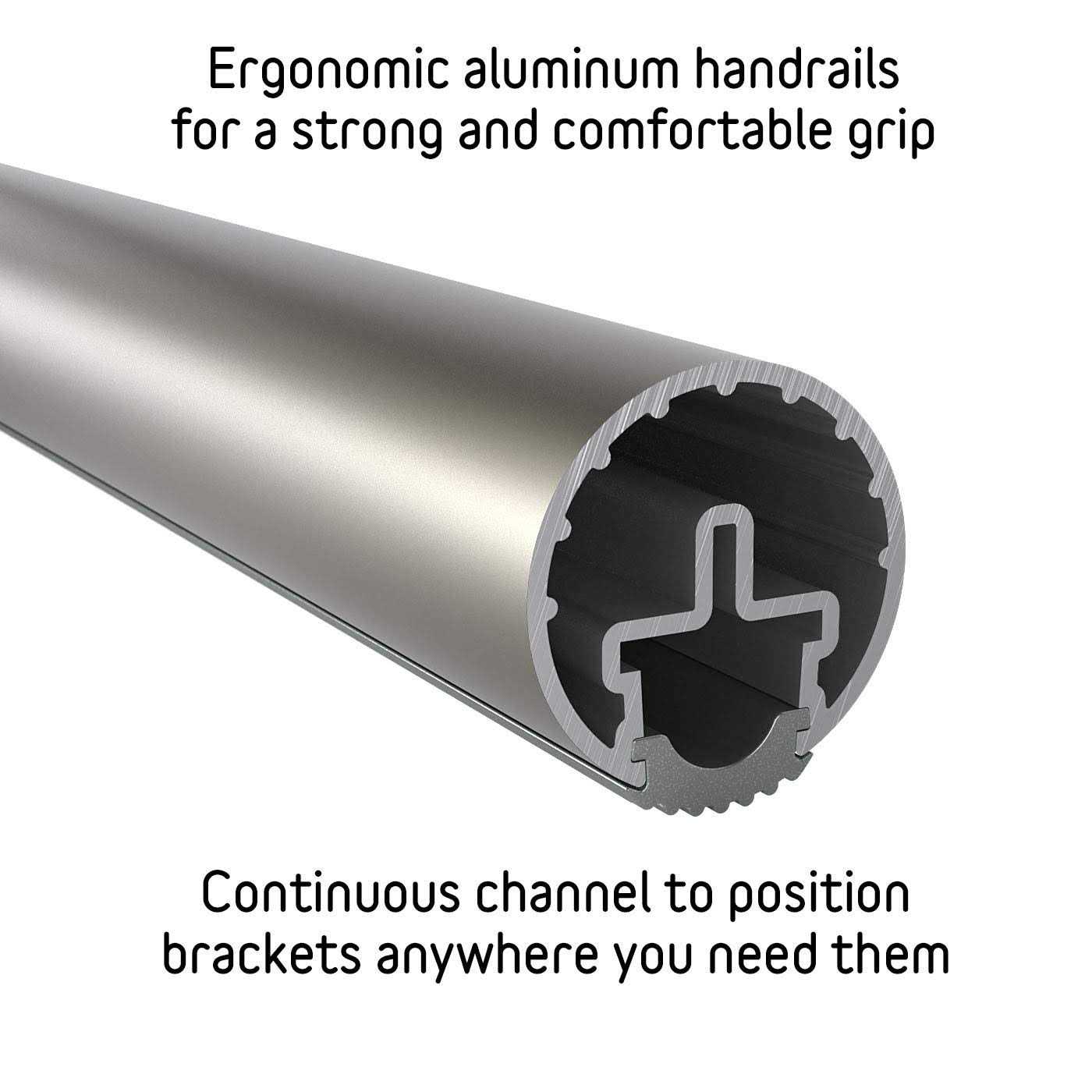 Promenaid Handrail Kit Complete Indoor Hand Rail for Steps - Hardware ...