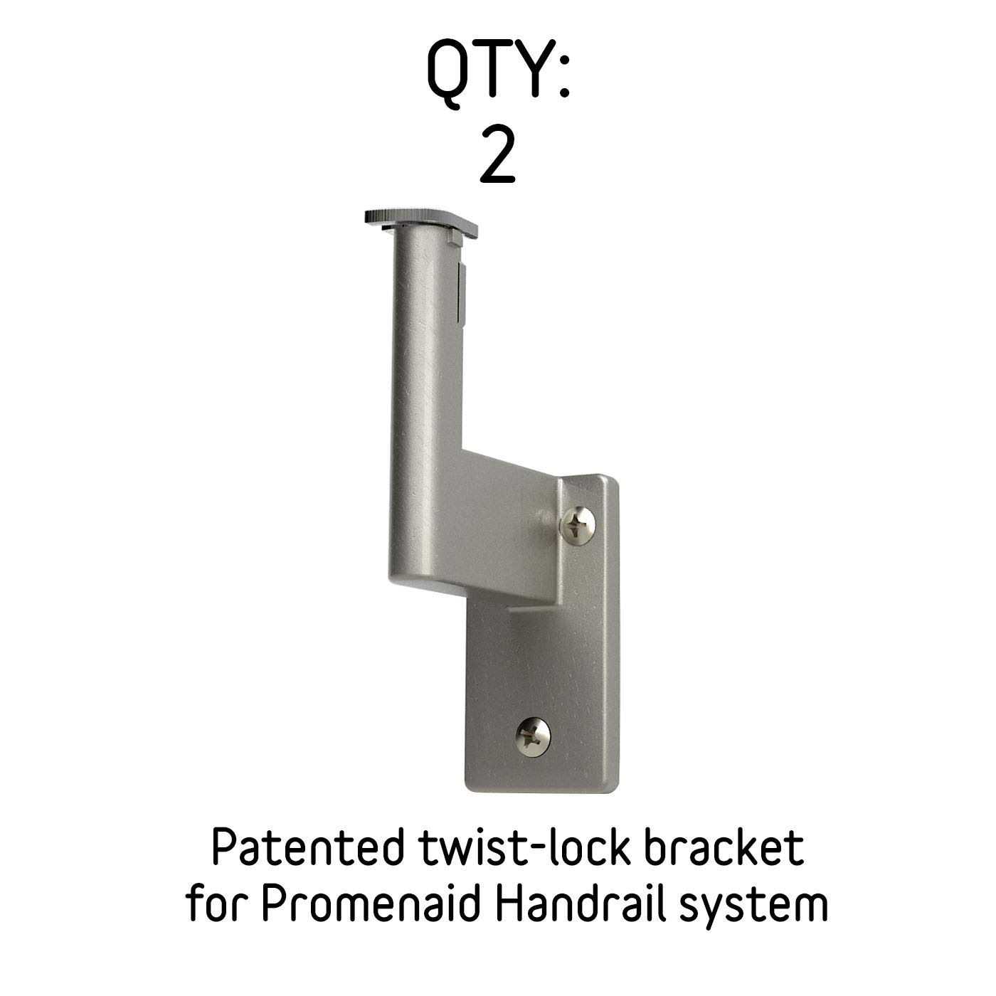 Promenaid Handrail Kit Complete Indoor Hand Rail for Steps - Hardware ...