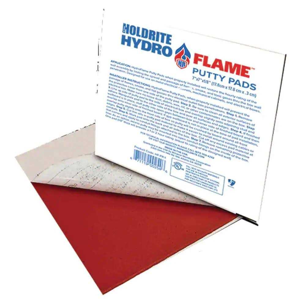 Holdrite HydroFlame Firestop Pro 7 in. x 7 in. Intumescent Putty Pad HF ...