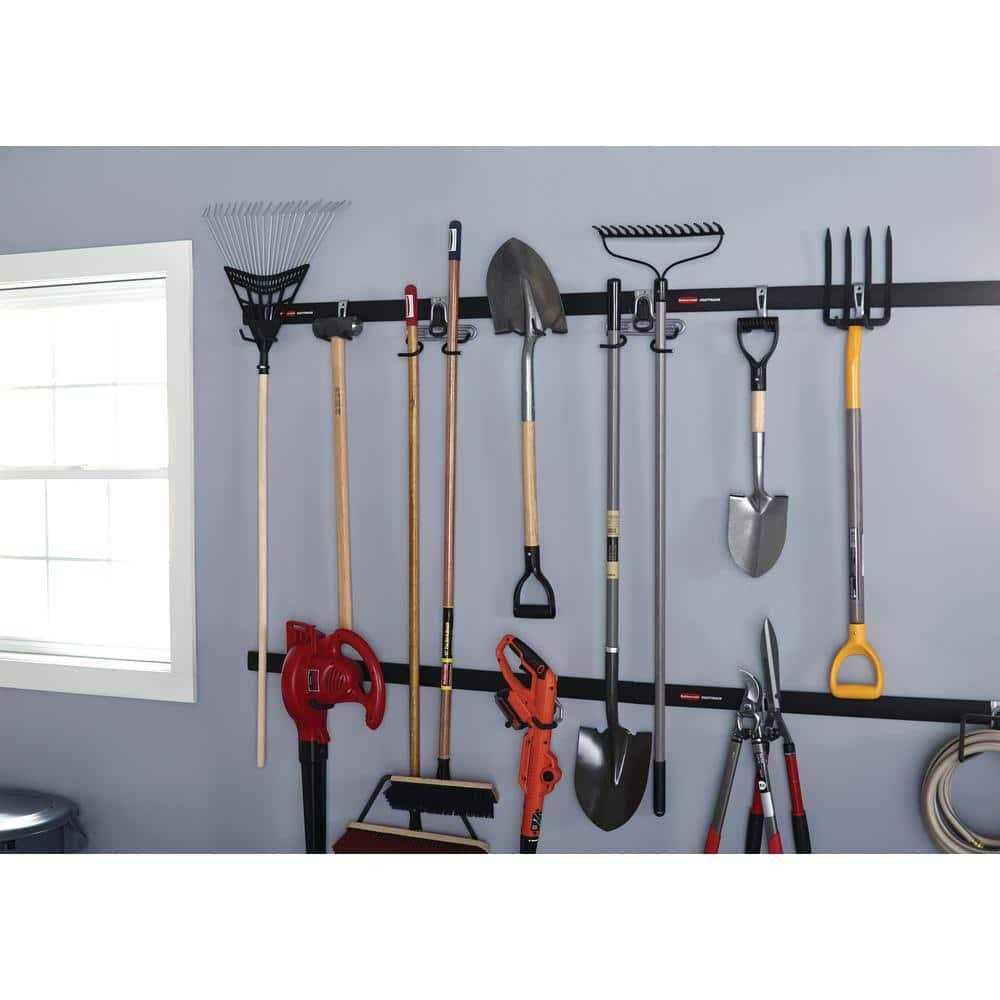 Rubbermaid Fast Track Garage Rail Accessory Bundle 2058417 - Hardware ...