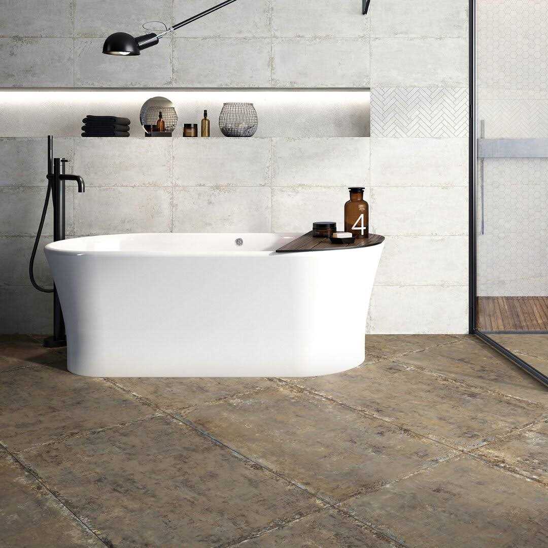 Mantis 23.62 in. x Matte Porcelain Stone Look Floor and Wall Tile Ivy ...