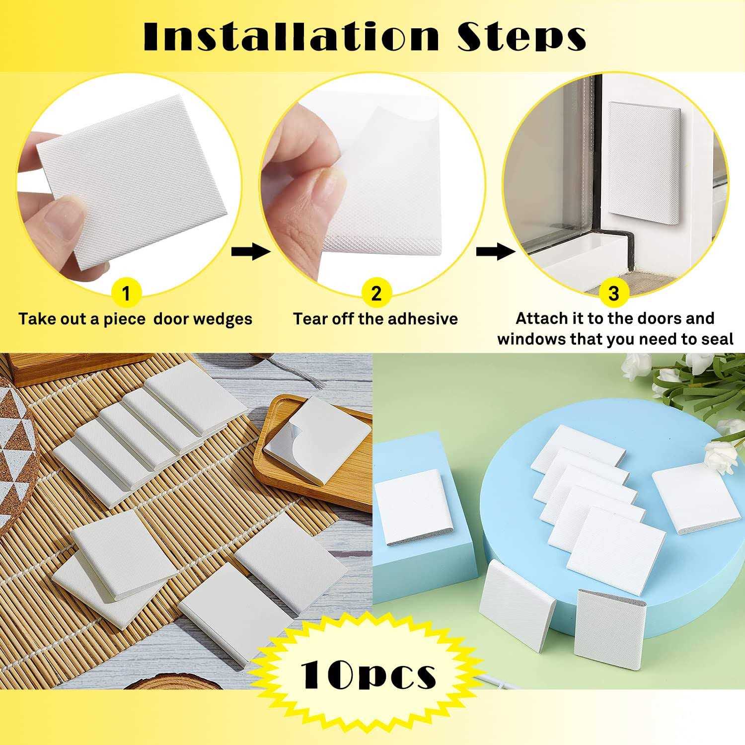 Door Corner Seals Exterior Door jamb Frame Seal Wedge Draft Stopper ...