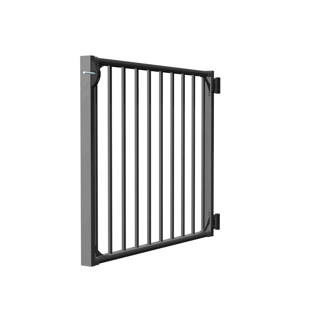 Rapid Rail Textured Black Aluminum Deck Rail Gate Conversion Kit ...