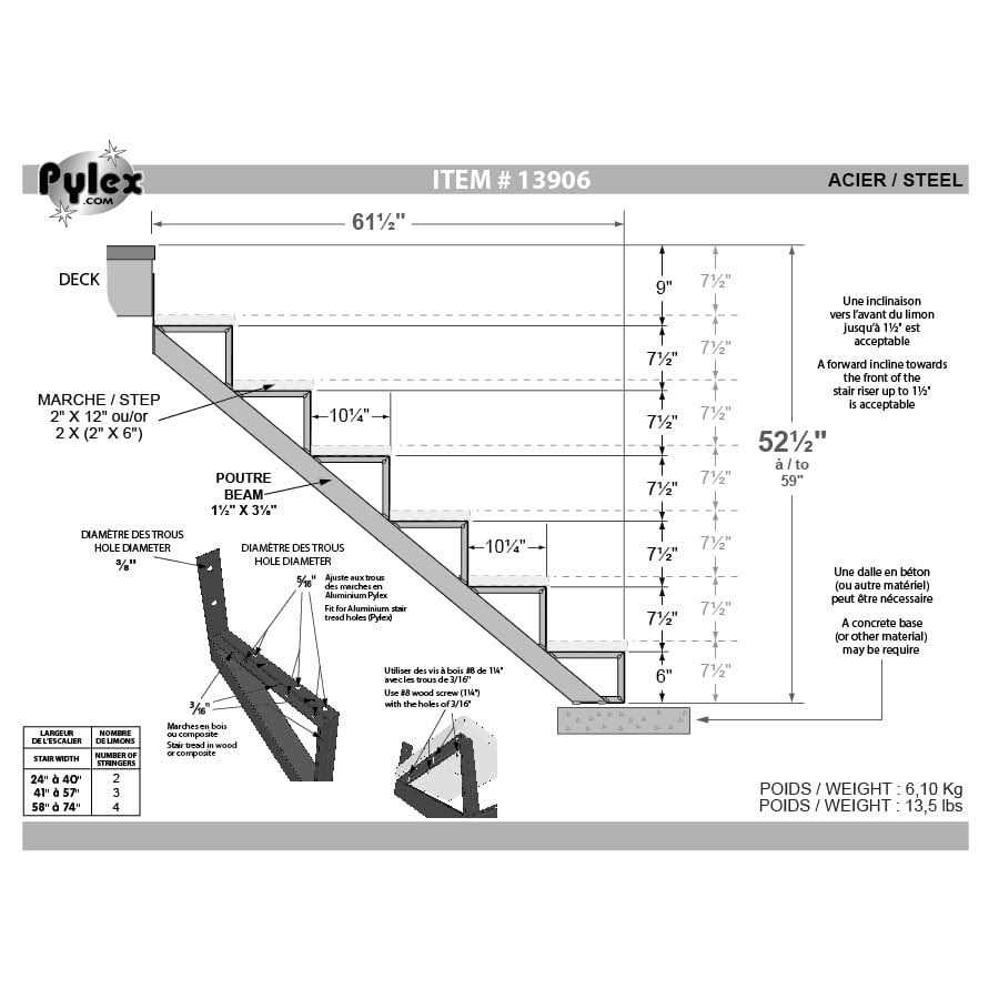 Pylex Steel Stair riser - Hardware&Tools Online Store
