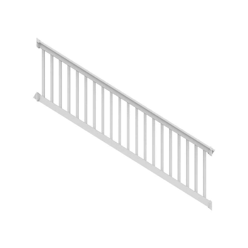 RDI Finyl Line 8 ft. x 36 in. H 28-Degree to 38-Degree Deck Top Stair ...