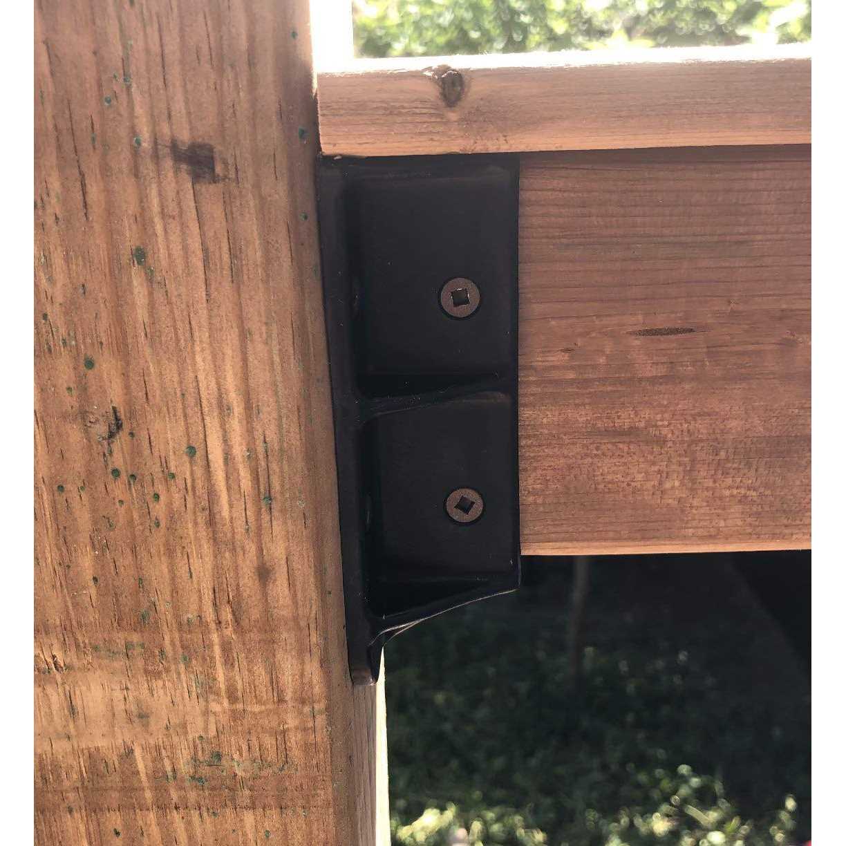 FENCE & DECK RITE Sturdy Railing Hangers fits Standard 2X 4 railings ...