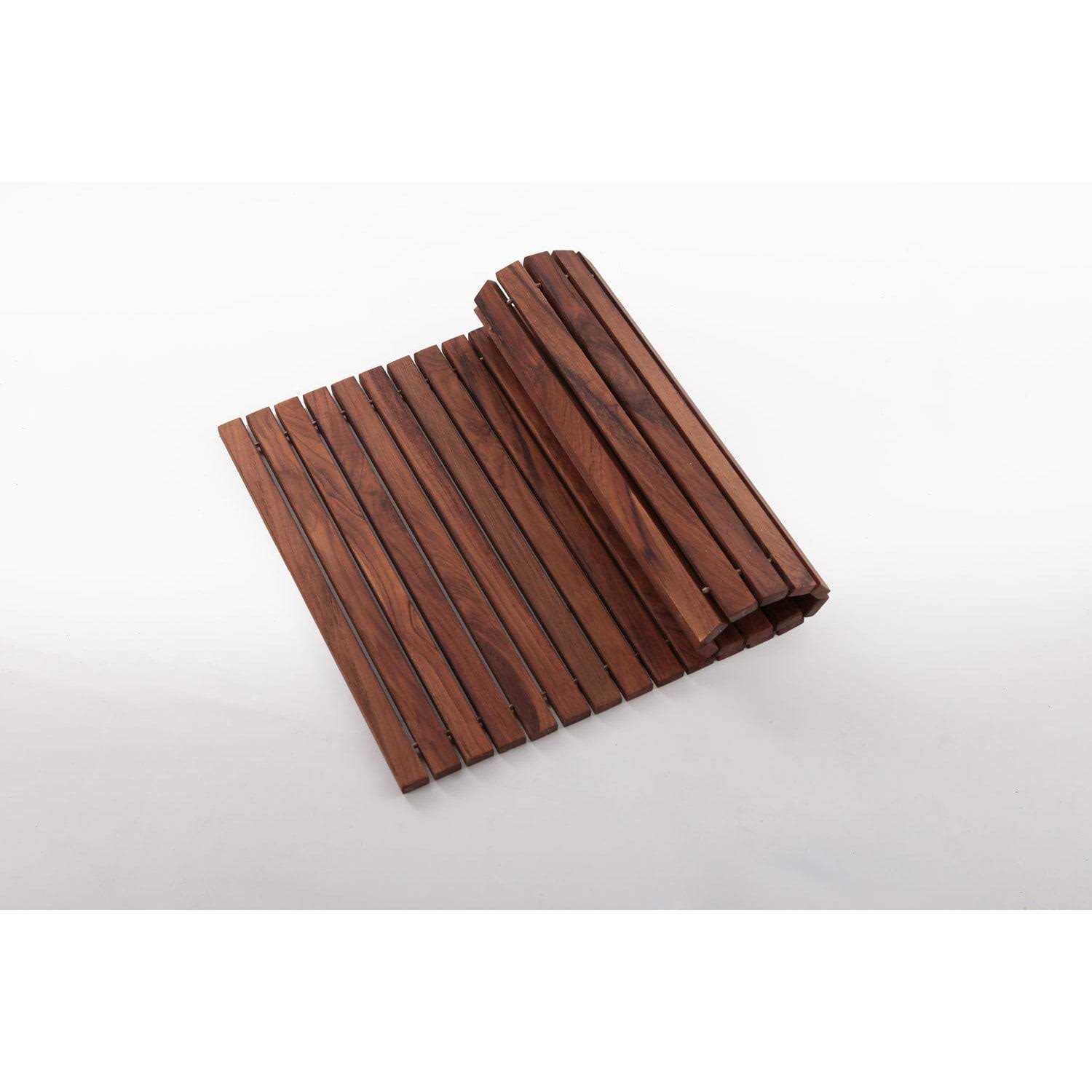 Nordic Style Premium Oiled Teak Wood String Tile 31.4x19.6 - Hardware ...