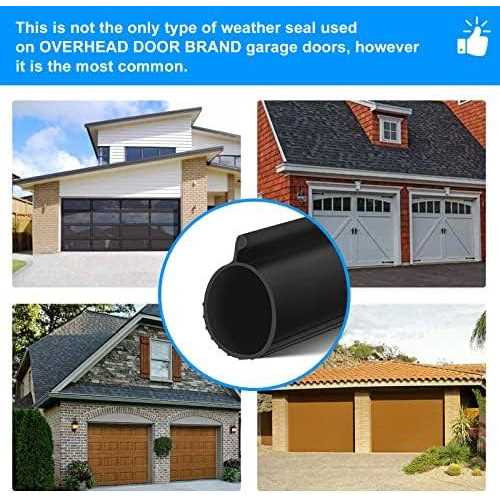 Kscjdg Weatherproofing Garage Door Seals Fits Overhead Door P-Bulb ...
