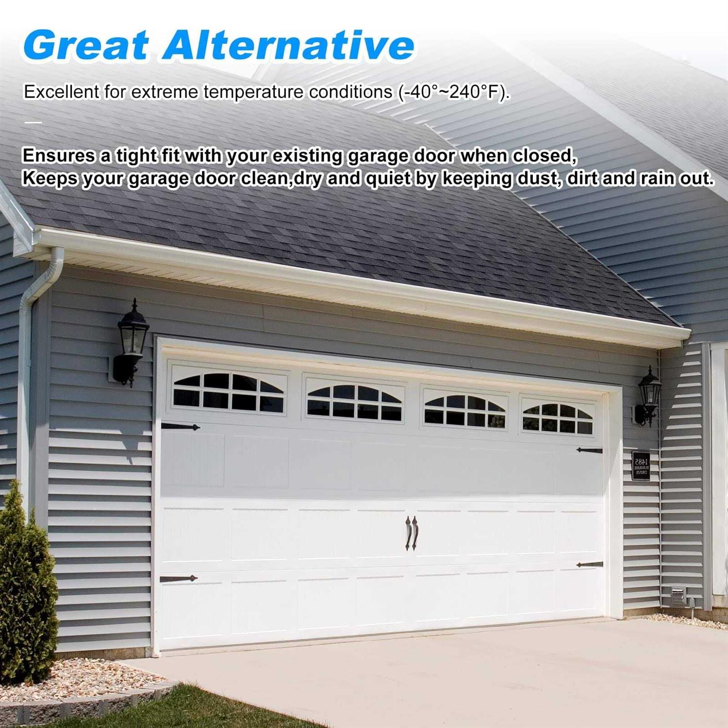 Kscjdg Weatherproofing Garage Door Seals Fits Overhead Door P-Bulb ...