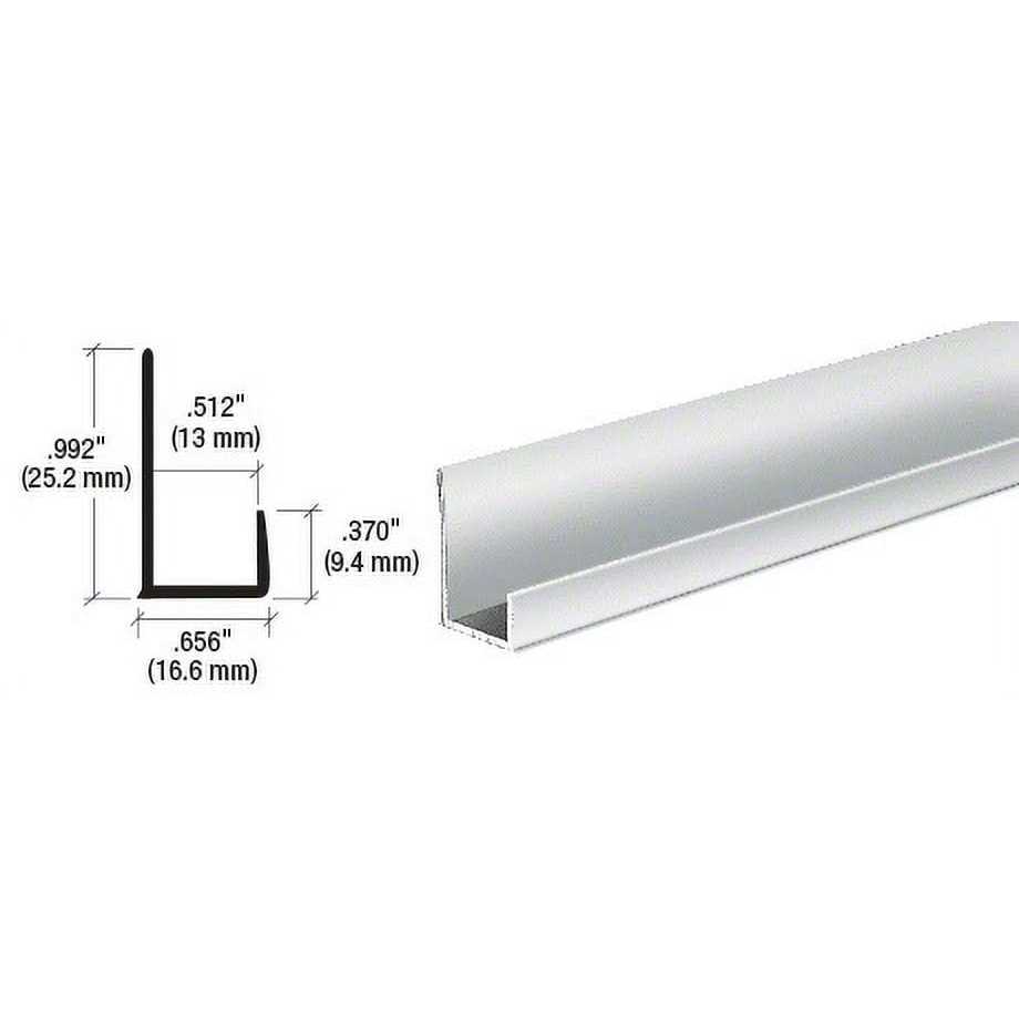 Crl D12ba Brite Anodized Aluminum 1/2 inch J-Channel - Hardware&Tools ...