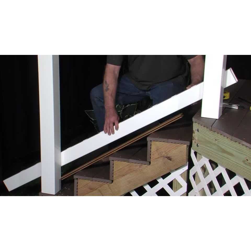 RDI Original Rail PVC 8 ft. x 36 in. 32-38° Stair Rail Kit - Hardware ...