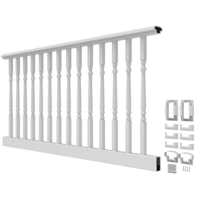 RDI Original Rail PVC 8 ft. x 36 in. 32-38° Stair Rail Kit - Hardware ...