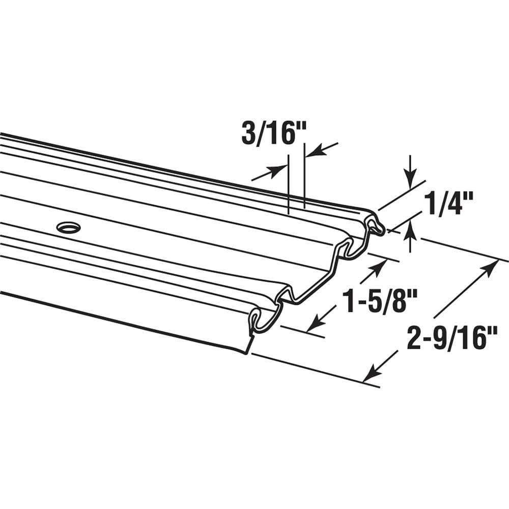Primeline Tools Closet Door Bottom Track - Hardware&Tools Online Store