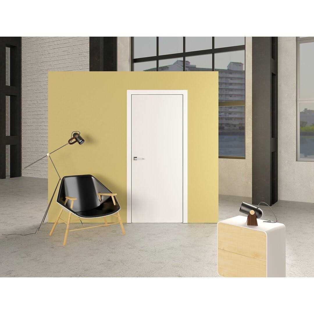 Flush Solid Manufactured Wood Finish Optima Standard Door Belldinni ...