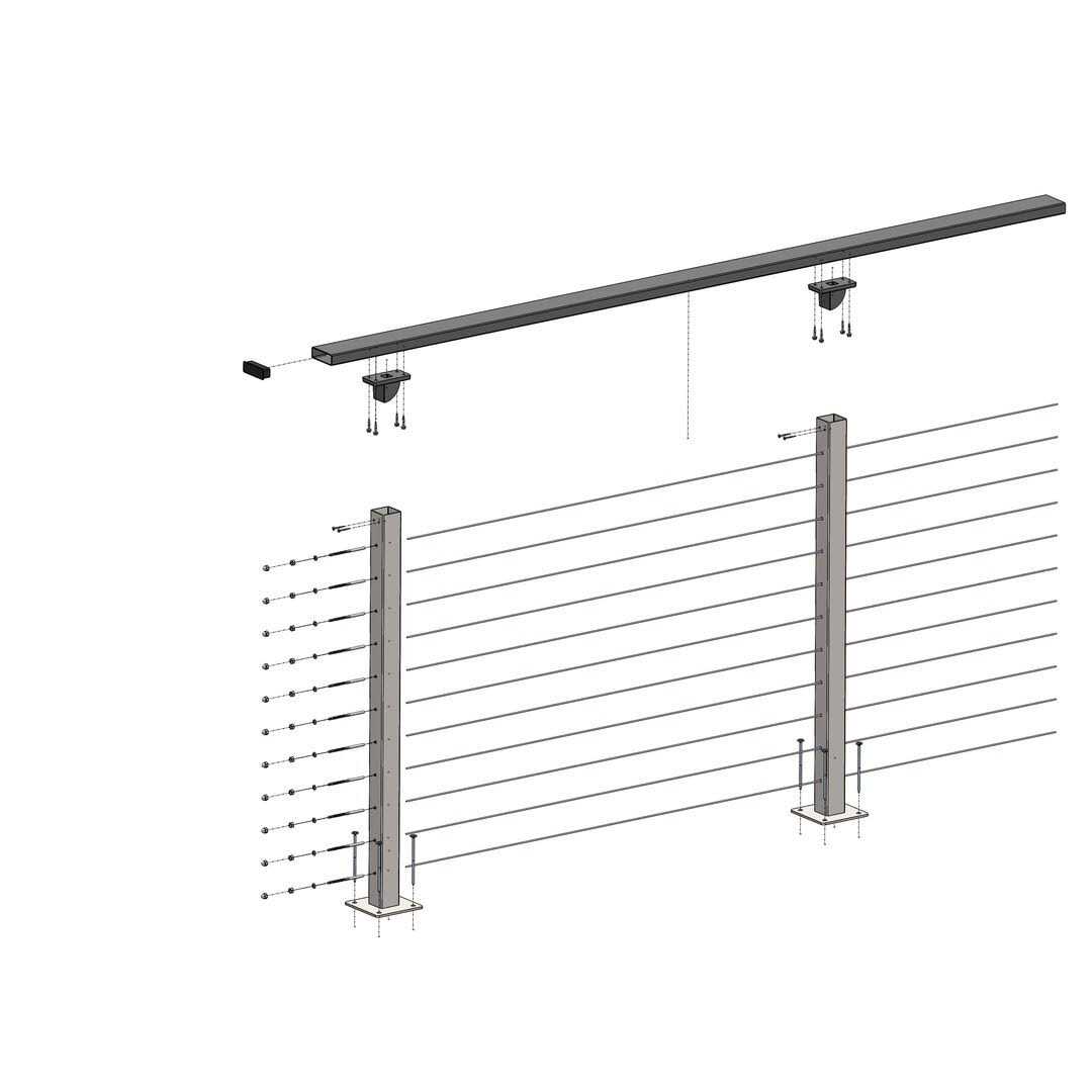 CityPost Deck Cable Railing - Hardware&Tools Online Store