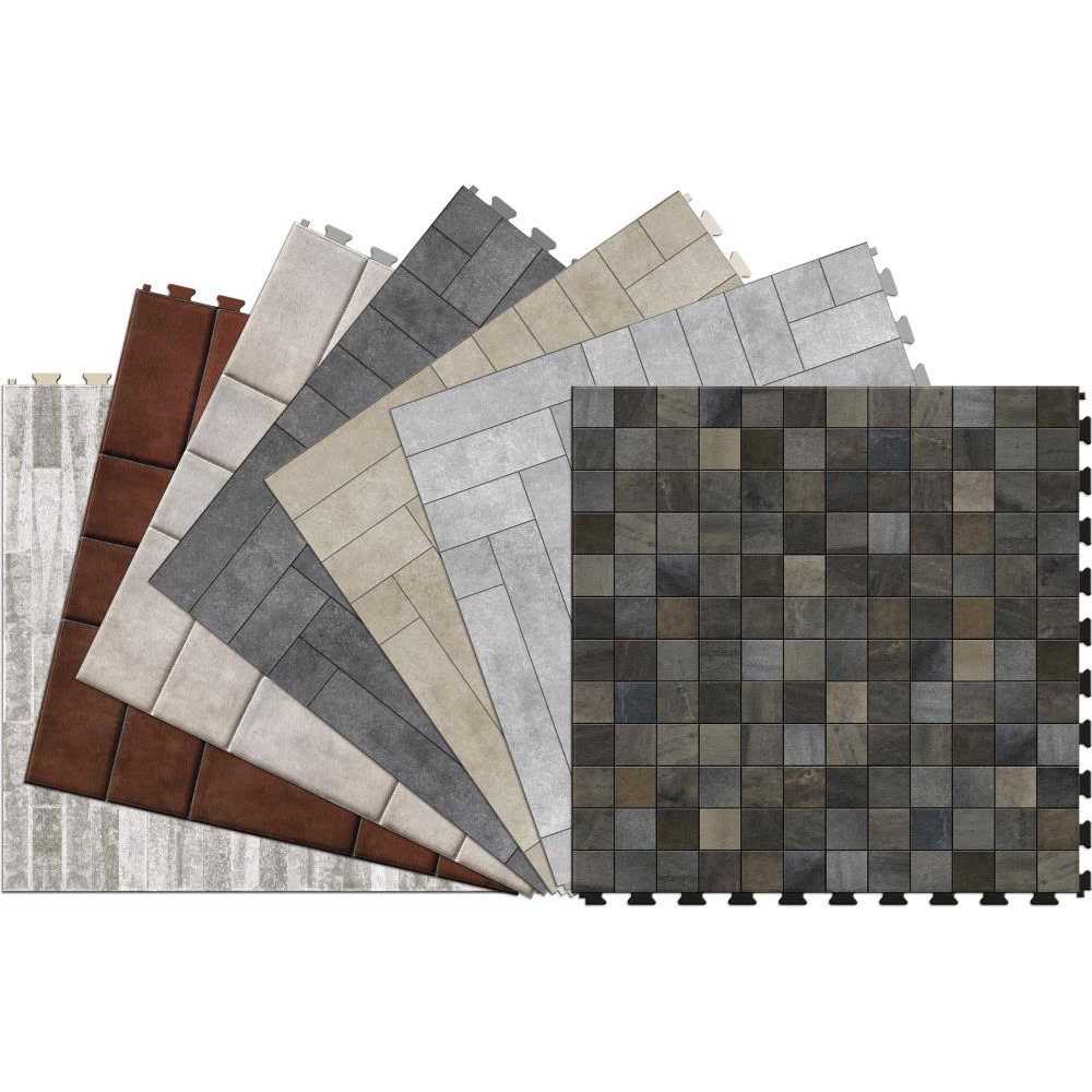 Perfection Floor Tile Castle Stone/Satin 0.05-mil x 20-in W x 20-in L ...