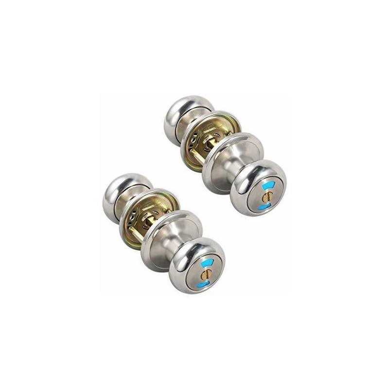 Mutex Bathroom Door Lock Knob, Color Indicator for Vacant or Occupied ...