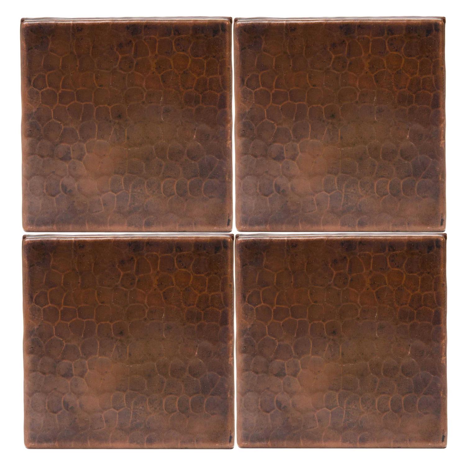 Premier Copper Products Hammered Copper Tile 4 x - Hardware&Tools ...