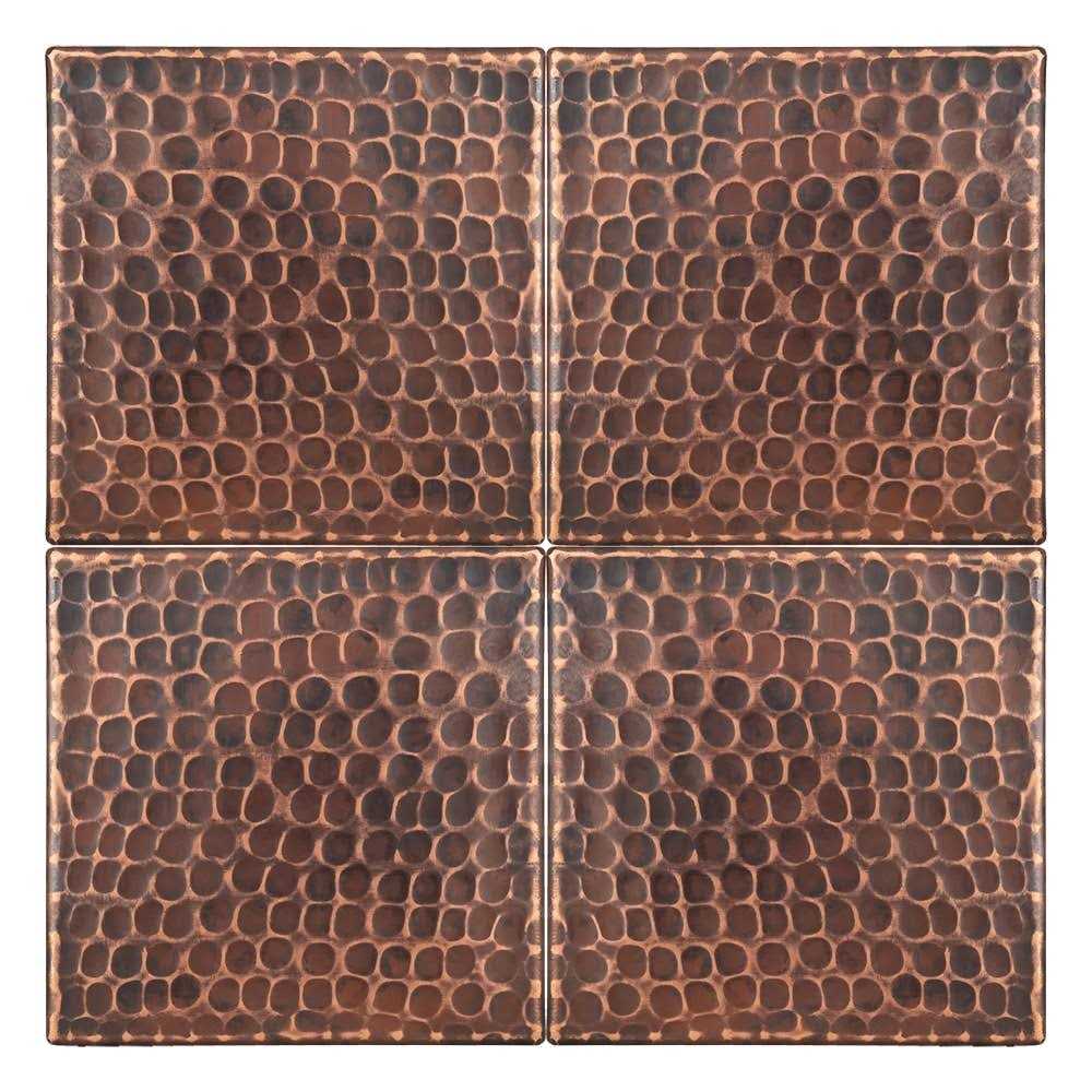 Premier Copper Products Hammered Copper Tile 4 x - Hardware&Tools ...