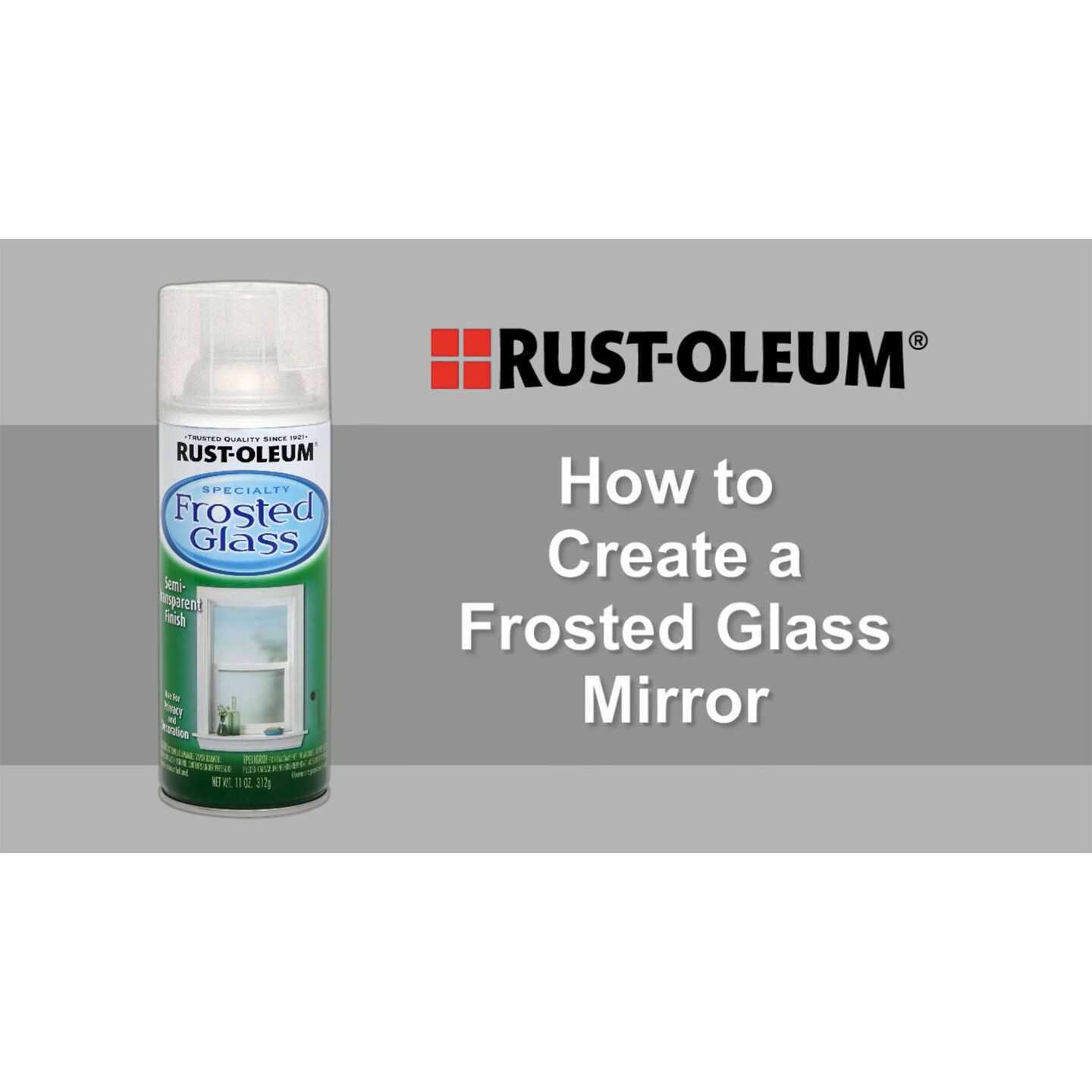 Rust-Oleum Frosted Glass Spray Paint - Hardware&Tools Online Store