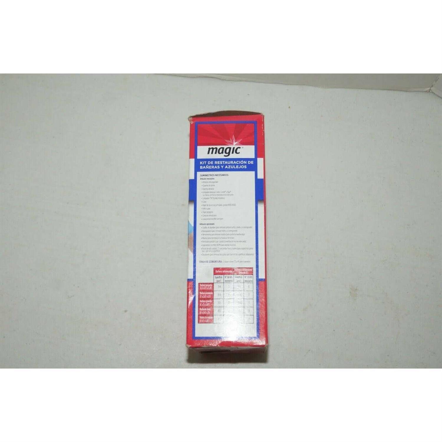 Magic Tub and Tile Refinishing Kit Spray on Aerosol Refinish Sinks Tile ...