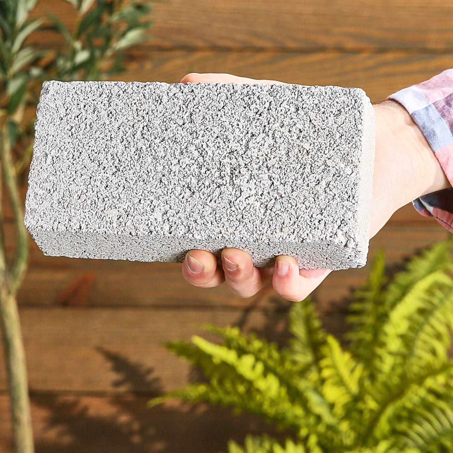 Lee Masonry 8-in x 4-in Gray Concrete Brick 4X2.25X8 BLOCK - Hardware ...