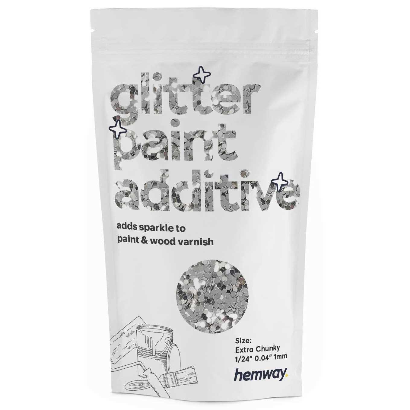 Hemway Glitter Paint Additive Crystals for Acrylic Emulsion Paint ...