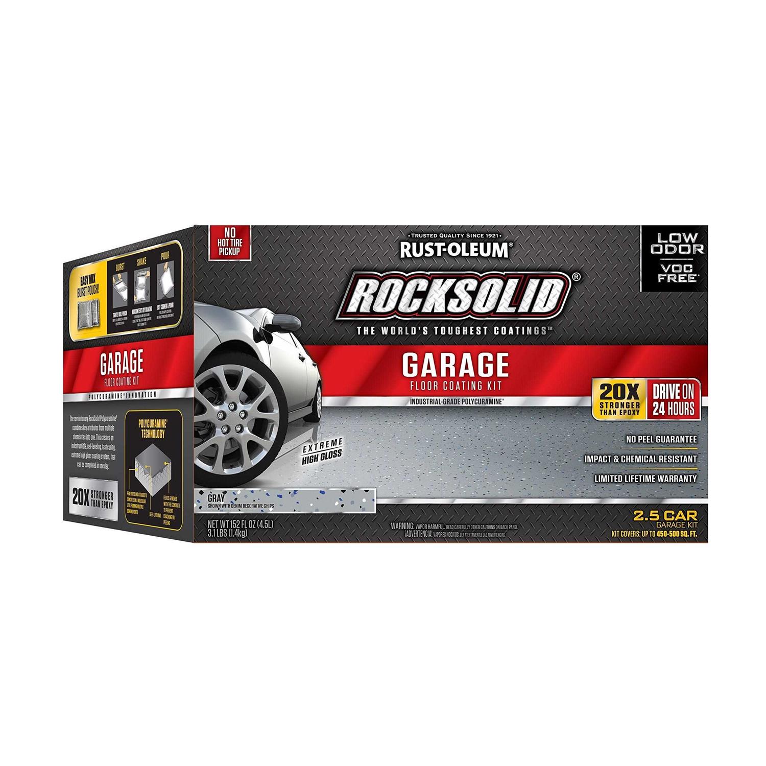 Rust-Oleum 293513 RockSolid Polycuramine Garage Floor Coating Kit ...