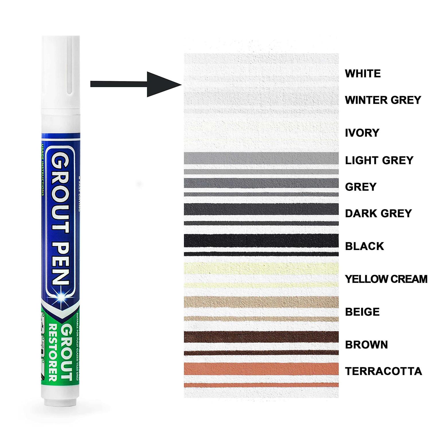 Grout Pen White Tile Paint Marker Waterproof Tile Grout Colorant And ...