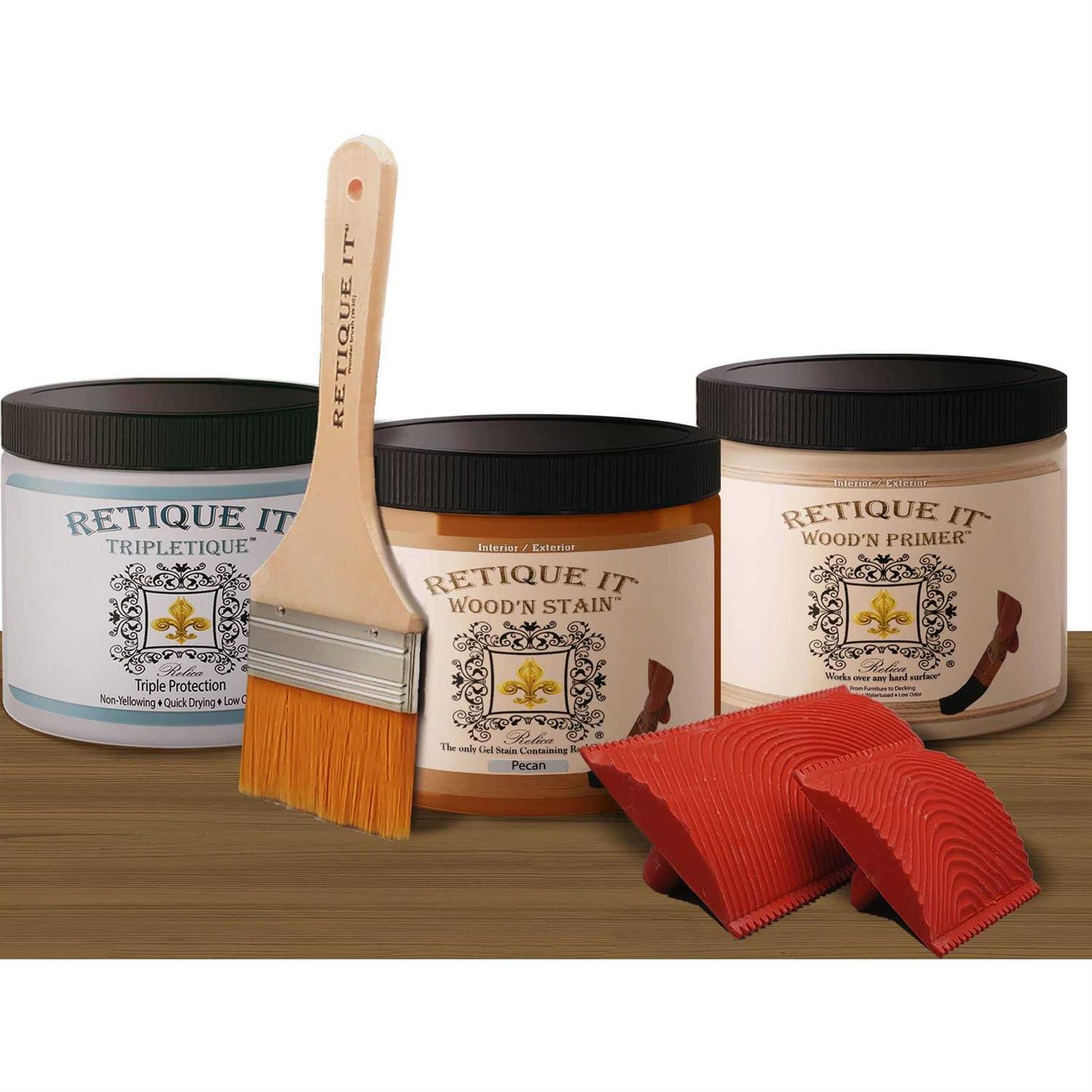 Retique It Liquid Wood Countertop Kit with Wood Gel Stain - Hardware ...
