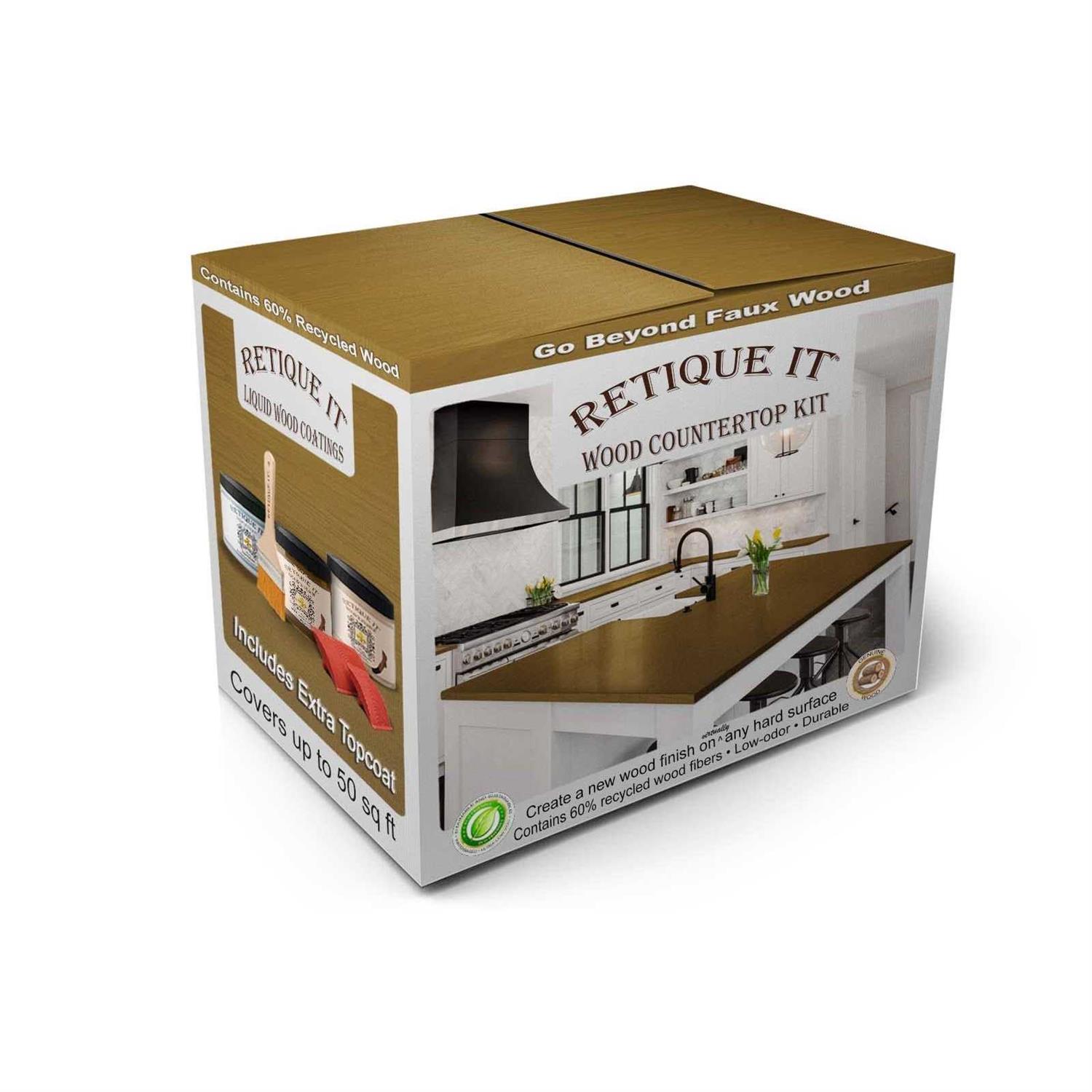 Retique It Liquid Wood Countertop Kit with Wood Gel Stain - Hardware ...