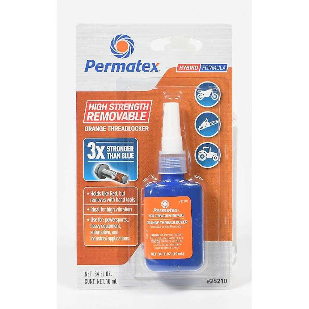 Permatex 25210 High Strength Removable Orange Threadlocker - Hardware ...